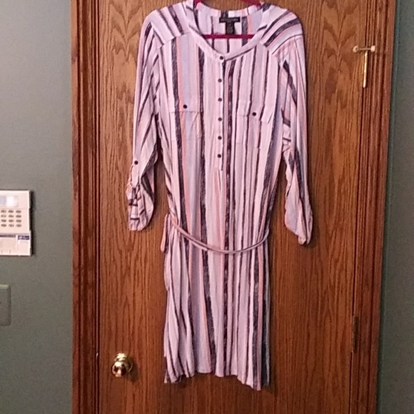 Design 365 | Dresses | Womens Design 365 Lightweight Slinky Shirt Dress ...